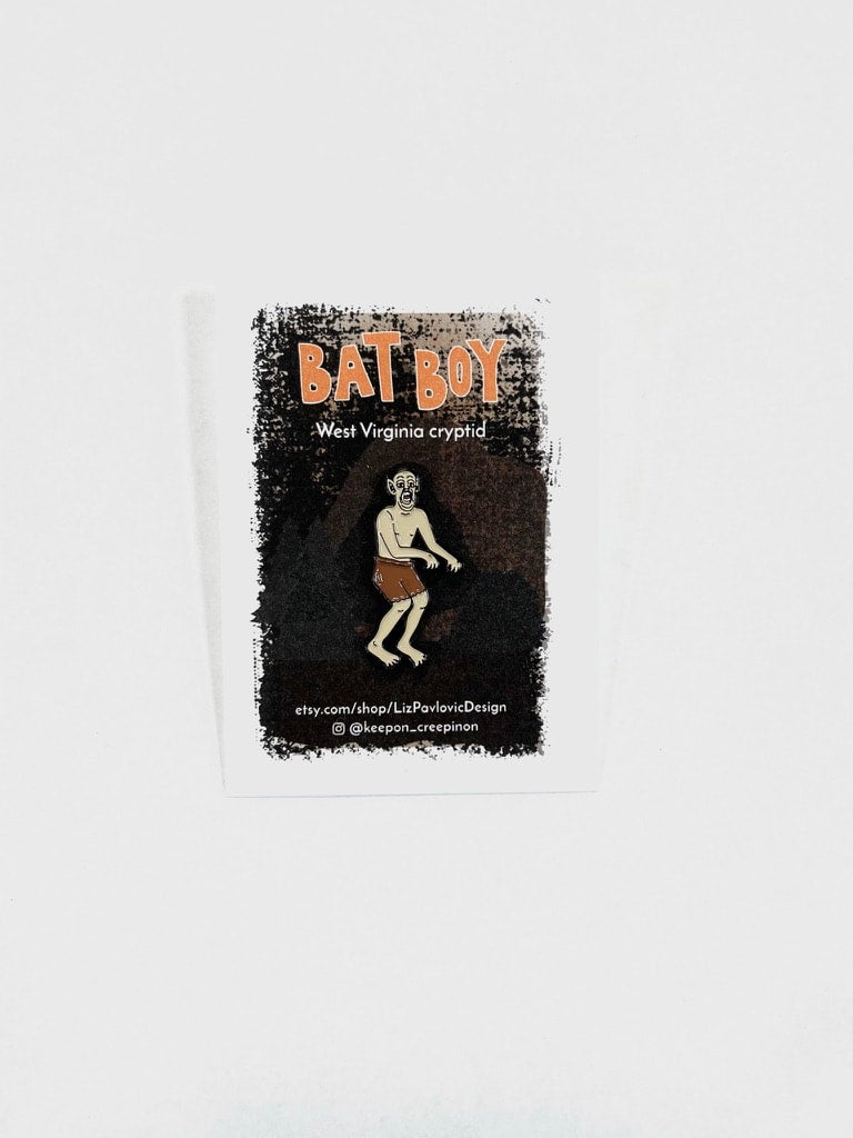 Bat Boy Enamel Pin | Folklore Music Exchange | Charleston, WV